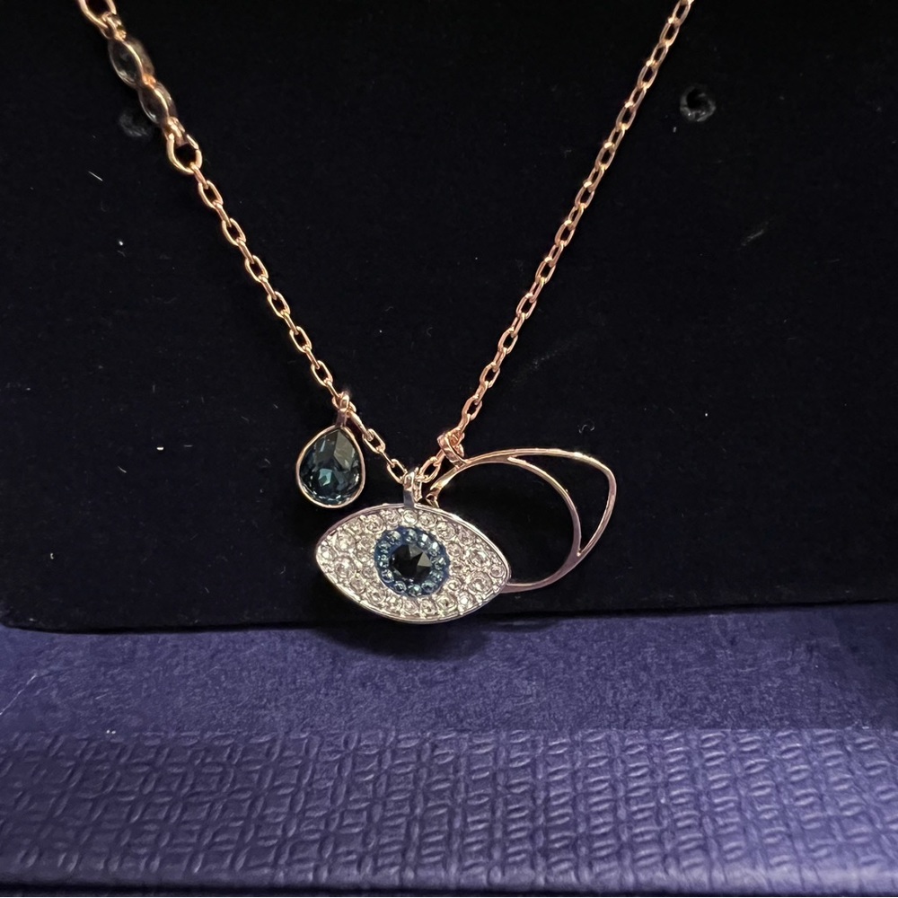 Swarovski Rose Gold-Tone Crystal Evil Eye - Gem